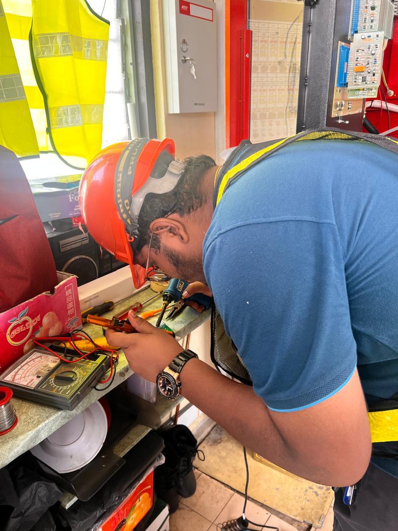 On-Site Soldering Work on Fire Alarm Panel Zone Card – VeePro Fire ...